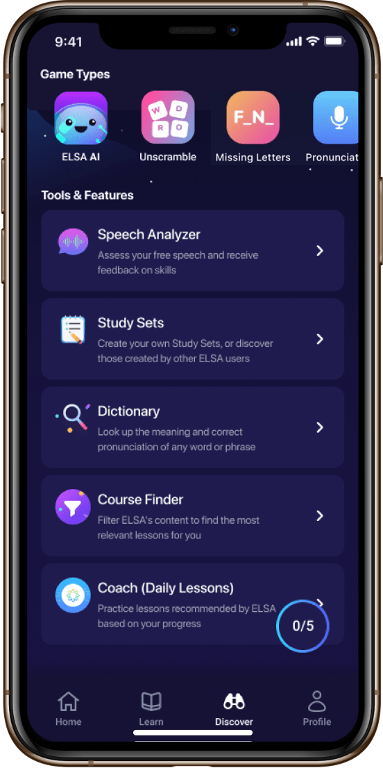 ELSA PREMIUM - 全面練習英語