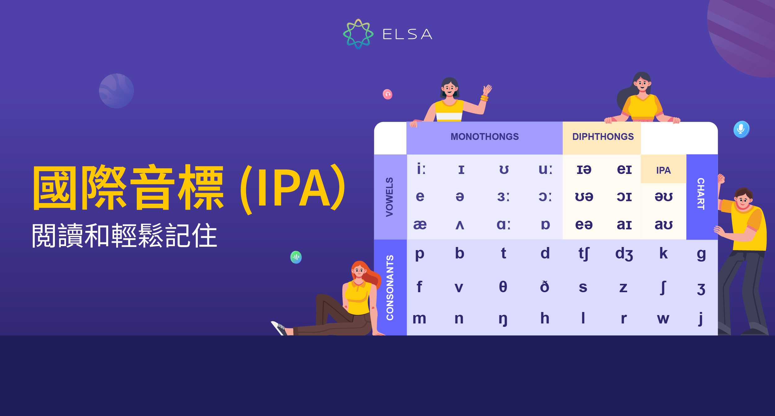 IPA - 國際音標表以及國際標準發音的方法 - ELSA Speak Taiwan
