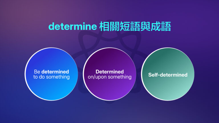 determine 是什麽? 定義、用法和詳細例子