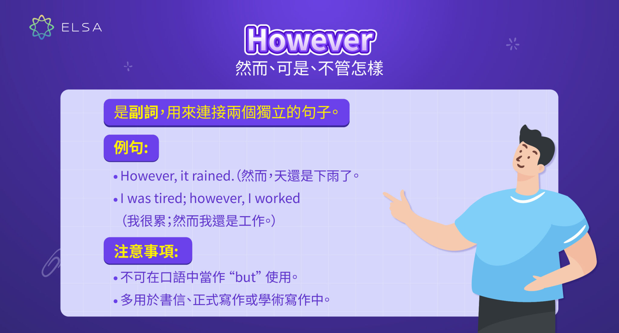 然而英文是什麼？如何使用 however、nevertheless 和具體代替單詞